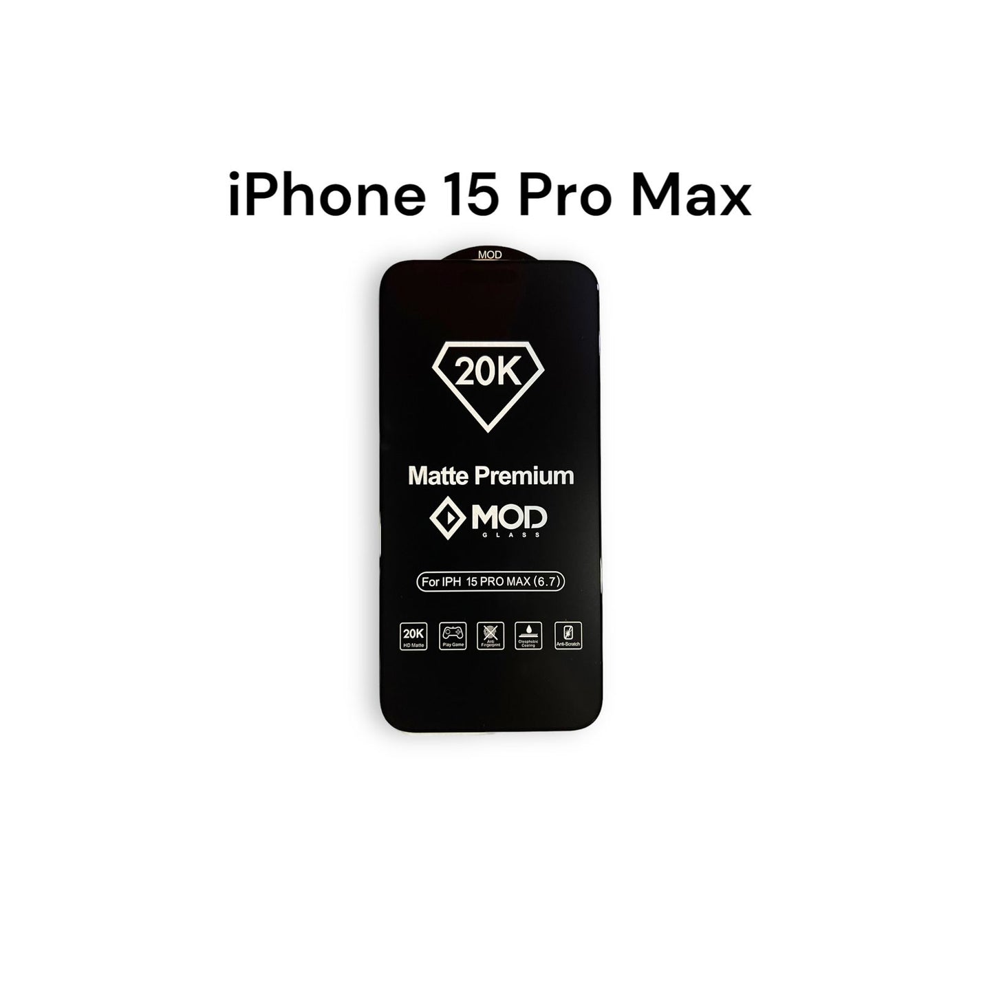 iPhone 15 Pro Max - Vidrio Templado Mate - 20K Premium – MoviSmart Cases