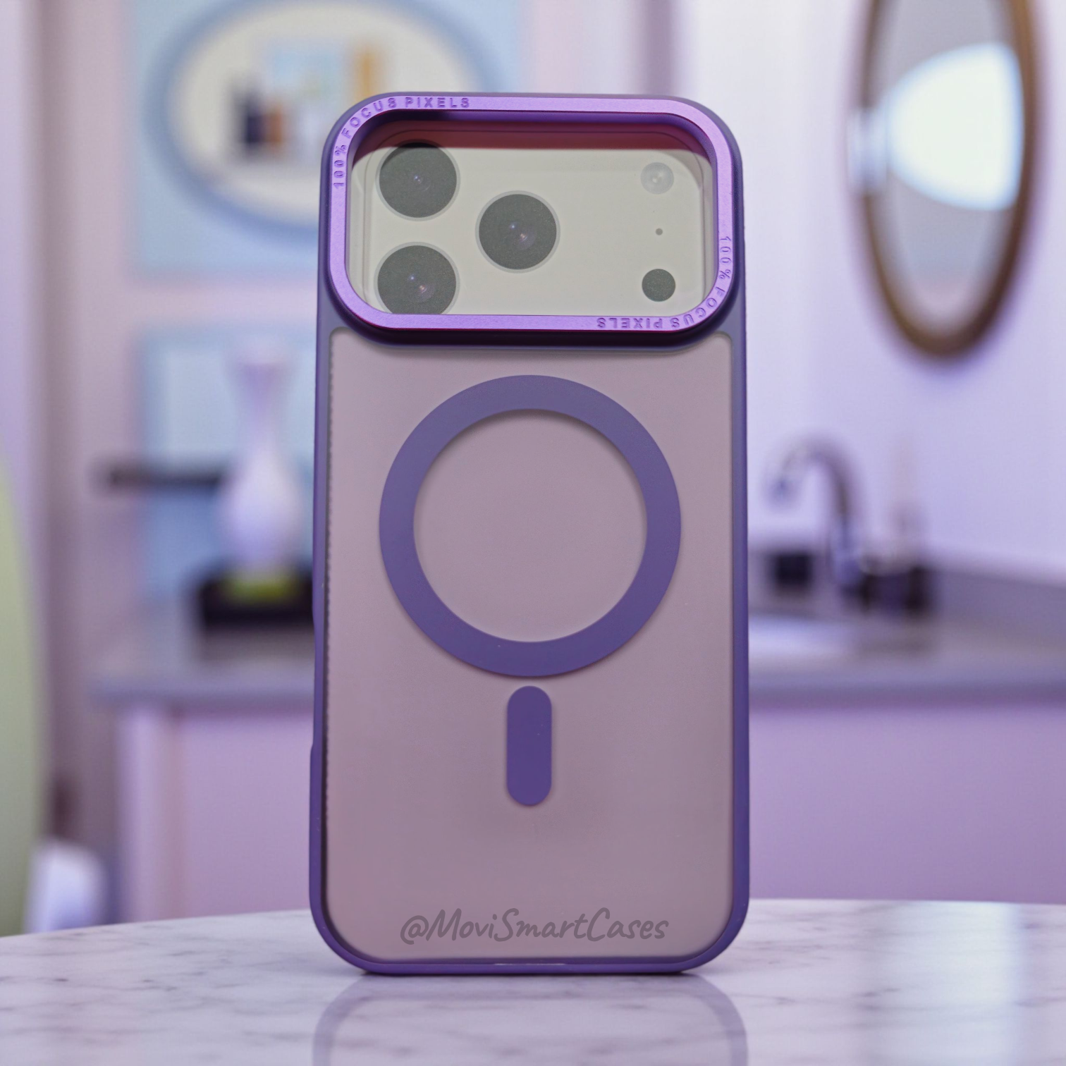 iPhone 17 Pro Max - Funda Luxury Matte - MagSafe - Morado – MoviSmart Cases